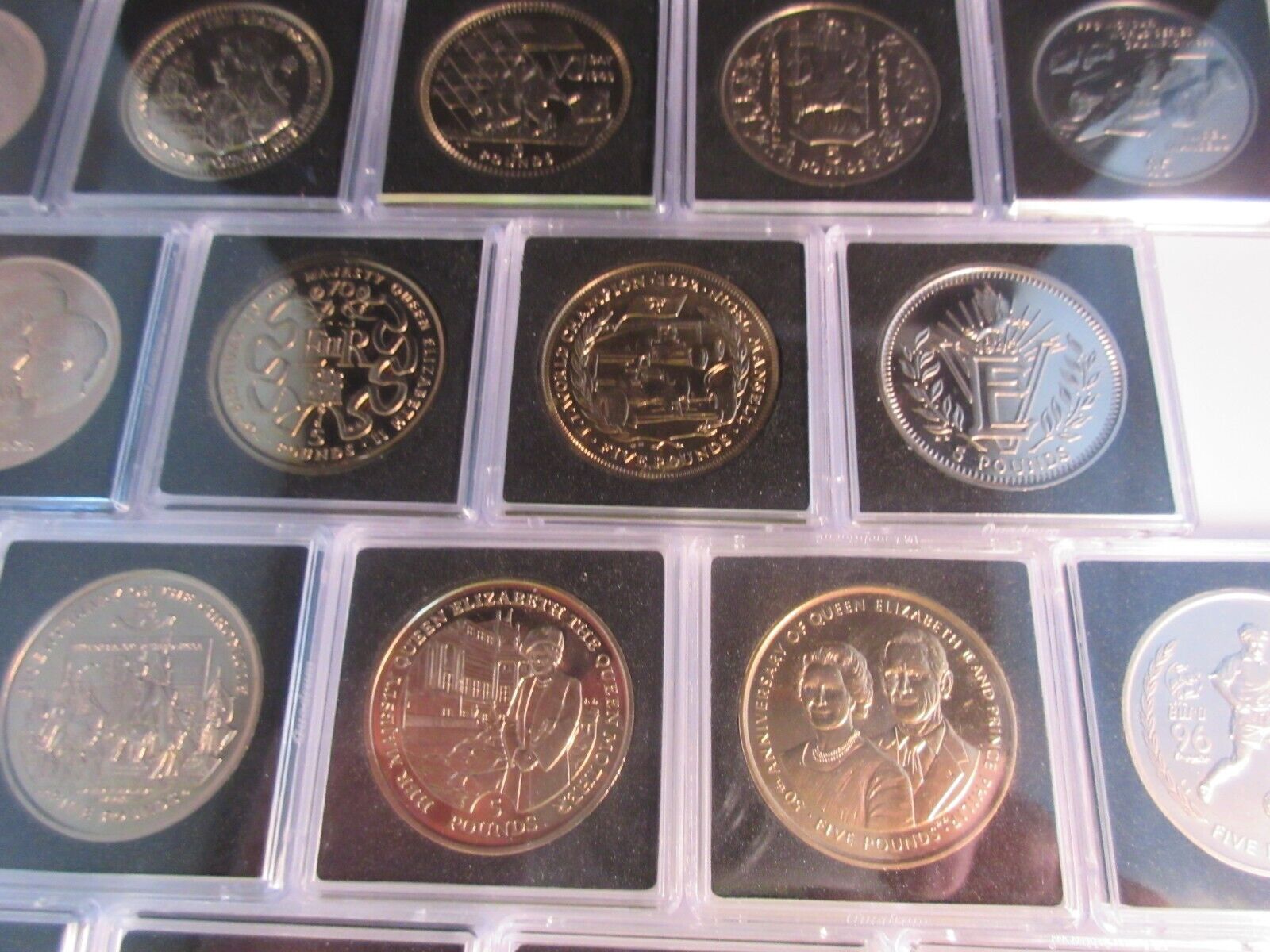 VIRENIUM BUNC & PROOF £5 FIVE POUNDS COINS ISLE OF MAN GIBRALTAR IN NEW ...