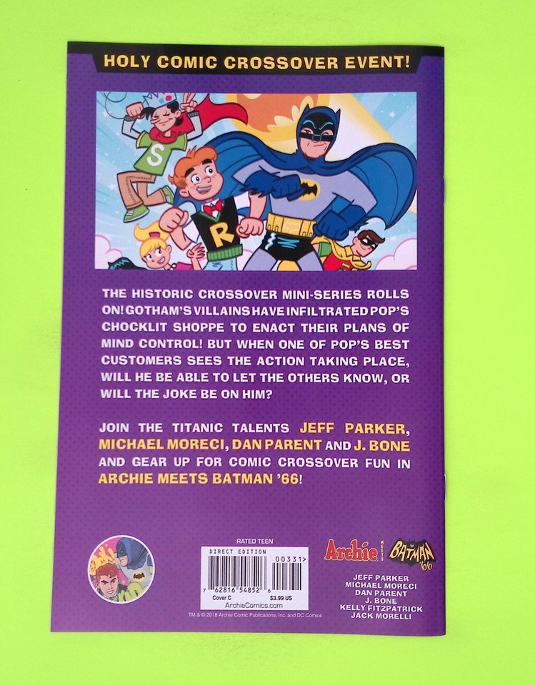 Archie Meets Batman '66 #3c 2018 Archie Comics Group Variant High Grade ...