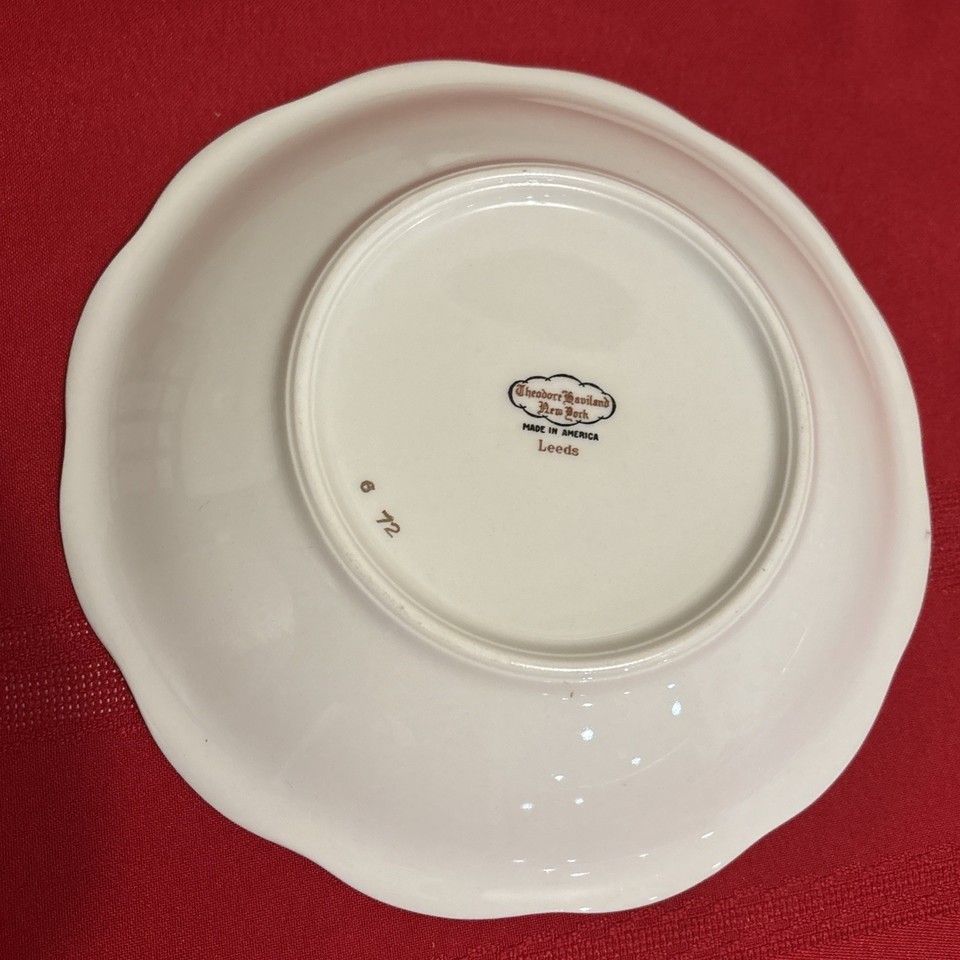 THEO HAVILAND NY Leeds Cream & White Fine Coupe Soup Bowl(s) | eBay