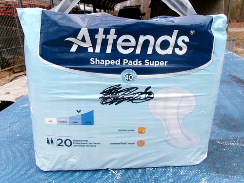 Attends Shape Pads Super Heavy Absorbency Contoured 19 Pack | eBay
