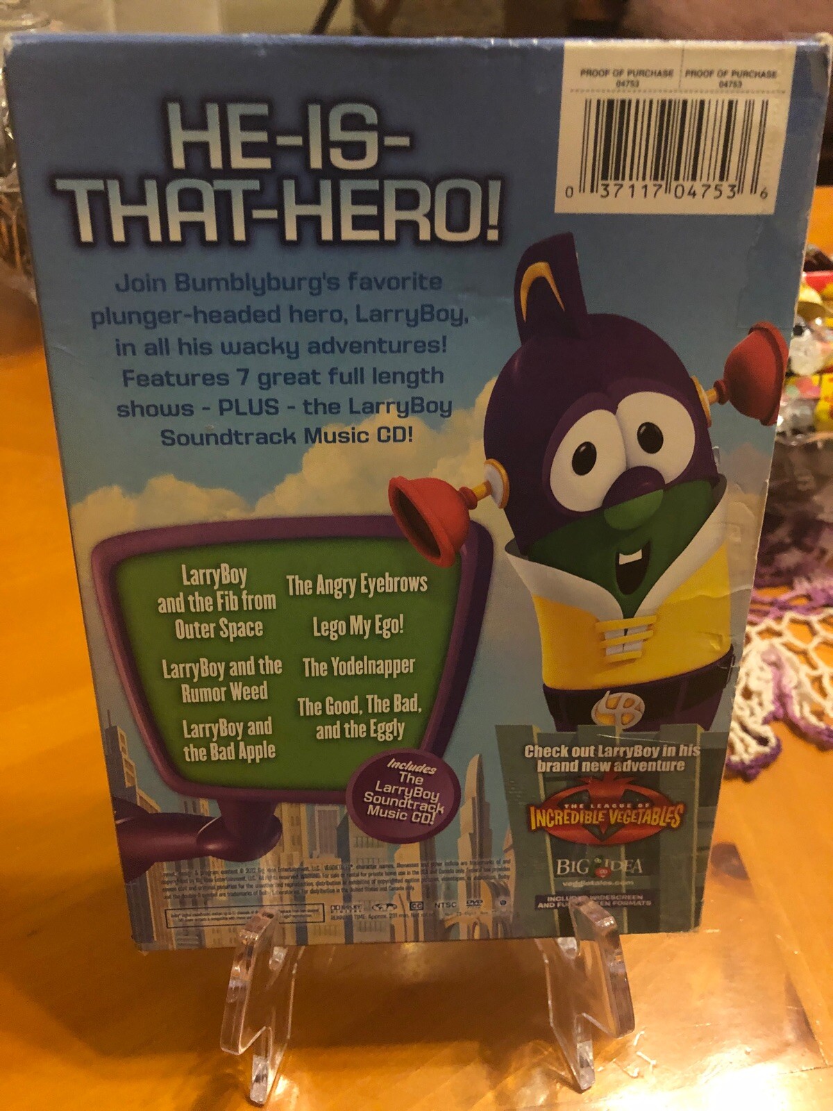 Veggietales - Larryboy Superhero Power Pack (2 DVD + 1 CD Set, 2012) LN ...