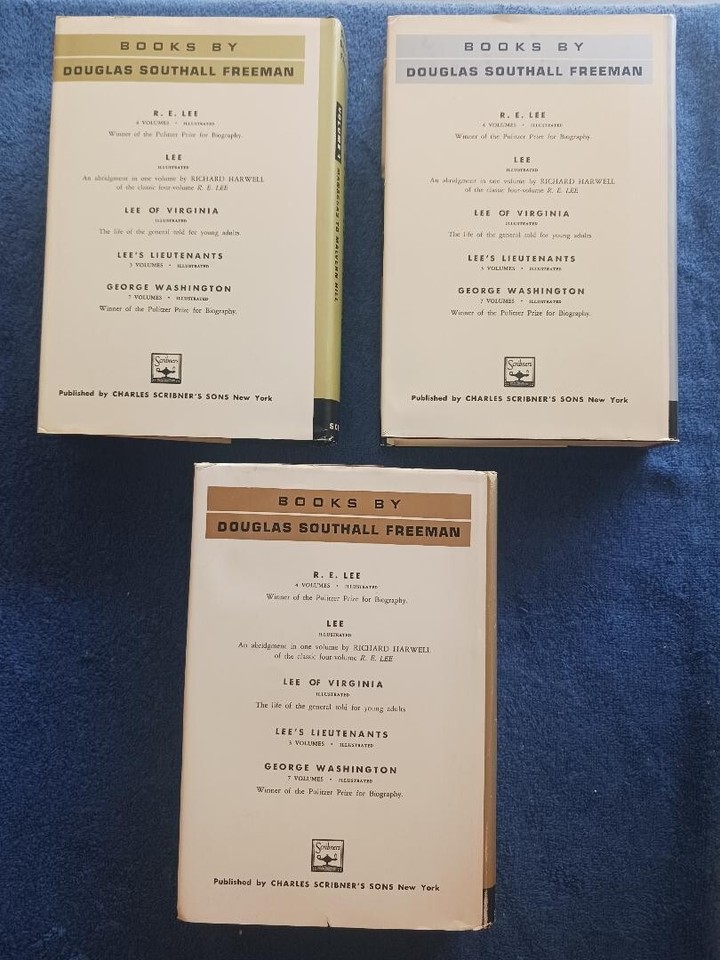Lee's Lieutenants Douglas Freeman 3 volume set Scribner 1970s HC | eBay