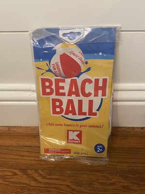 KMART Inflatable Beach Ball Attention Kmart Shoppers 20” Diameter Rare ...