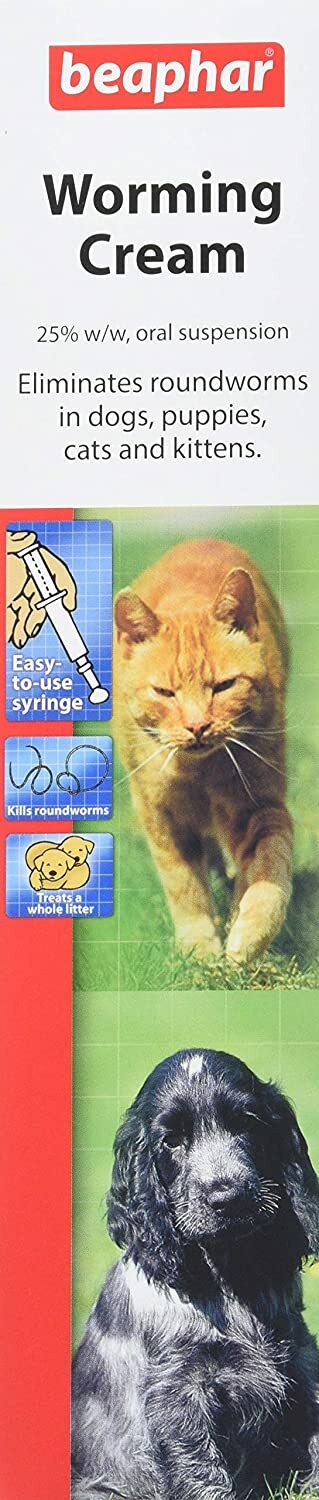 Worming Wormer Treatments Beapharr Dogs & Cats Tablets Cream Roundworms ...