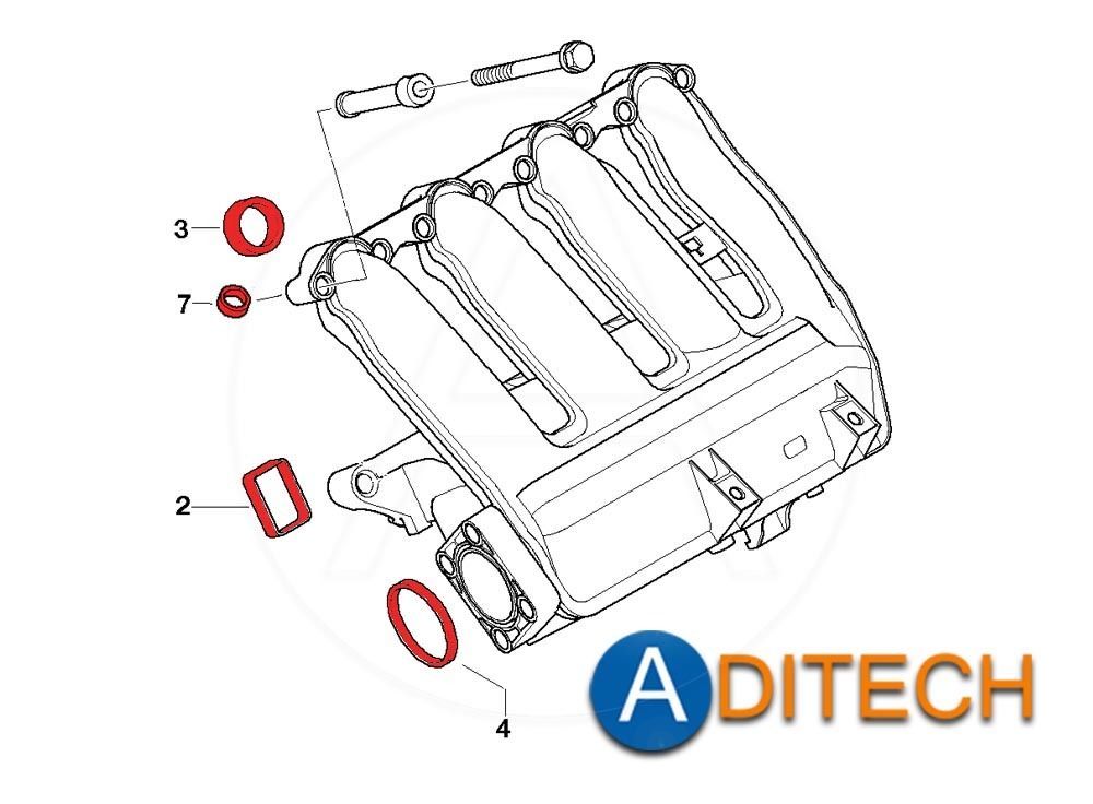 Intake Manifold Gaskets M47 BMW Rover M47 E87, E46, E90, E91, E92, E93 ...