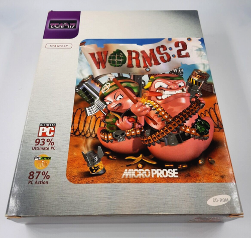 PC • Worms 2 • Big Box • CD-ROM Spiel • PAL **KOMPLETT/CIB** 5023117501838 | eBay.de
