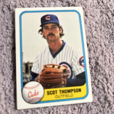1981 Fleer #296 Scot Thompson Chicago Cubs | eBay