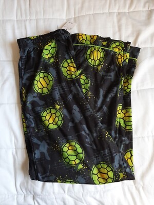 NEW BOYS SIZE TEENAGE MUTANT NINJA TURTLES TMNT FLANNEL PAJAMA PANTS ...