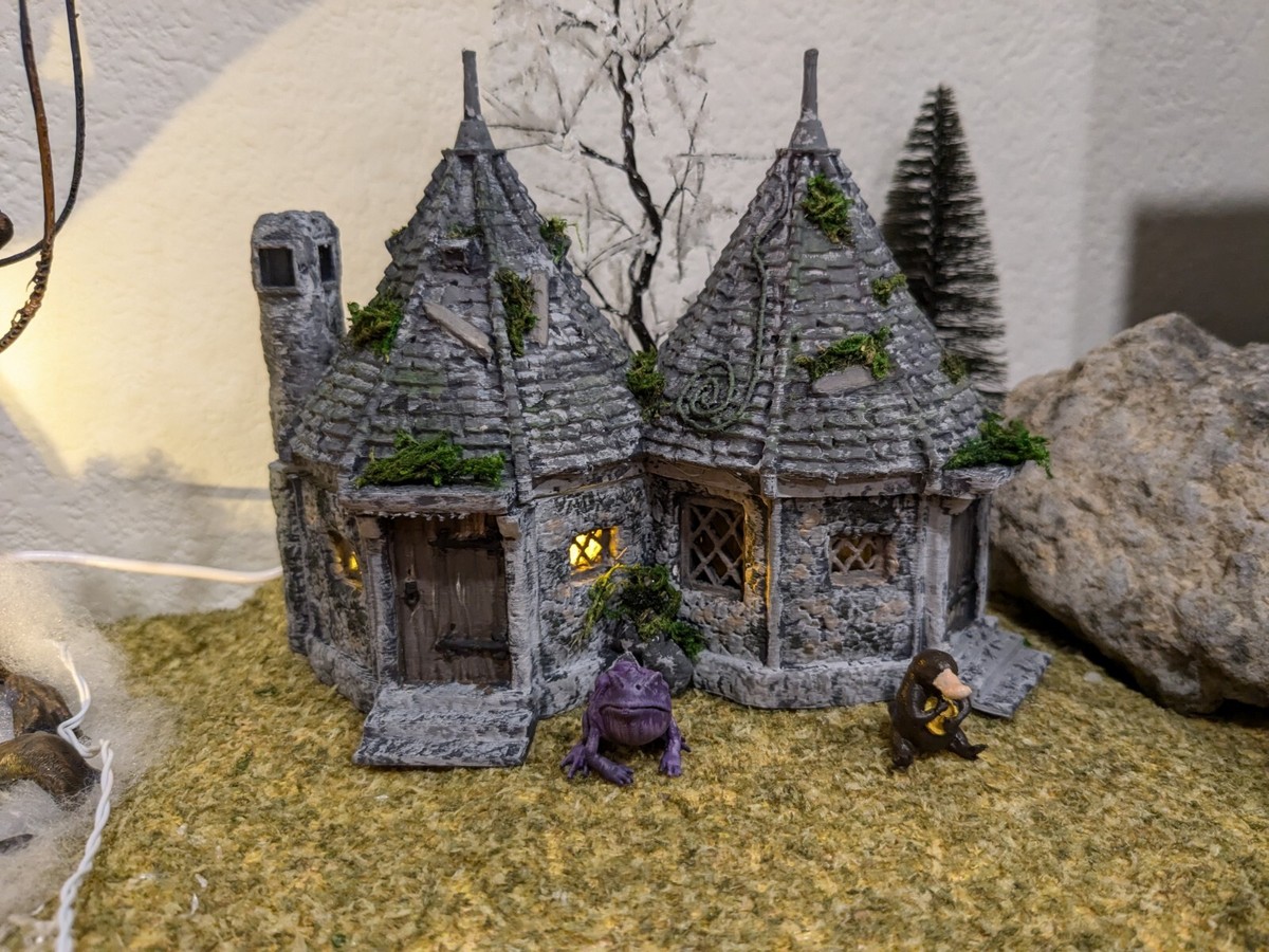 Hagrid Hut Printable Paper House Template Harry Potter Paper Crafts