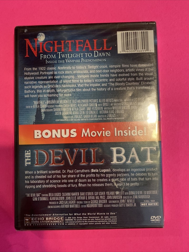 NIGHTFALL FROM TWILIGHT TIL DAWN / THE DEVIL BAT (DVD 2010) BRAND NEW FREE SHIP 96009968991| eBay