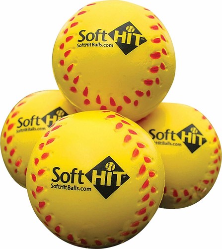 Soft HIT Baseball Softball Foam Training Ball Batting Practice- 12 Pack ...