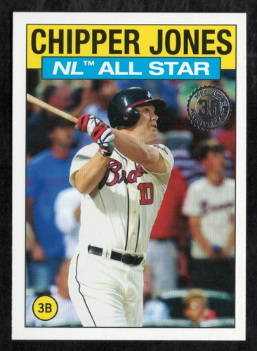 Chipper Jones 2021 Topps '86 Topps All Star #86AS29 Insert Card | eBay