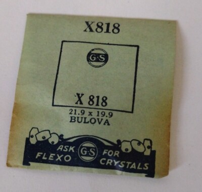 GS Flexo Watch Crystal X818 Bulova 21.9 x 19.9 | eBay