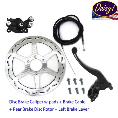 Mini Bike Brake Caliper Kit 180mm Disc Rotor Baja Doodle Bug Dirt DB30 ...