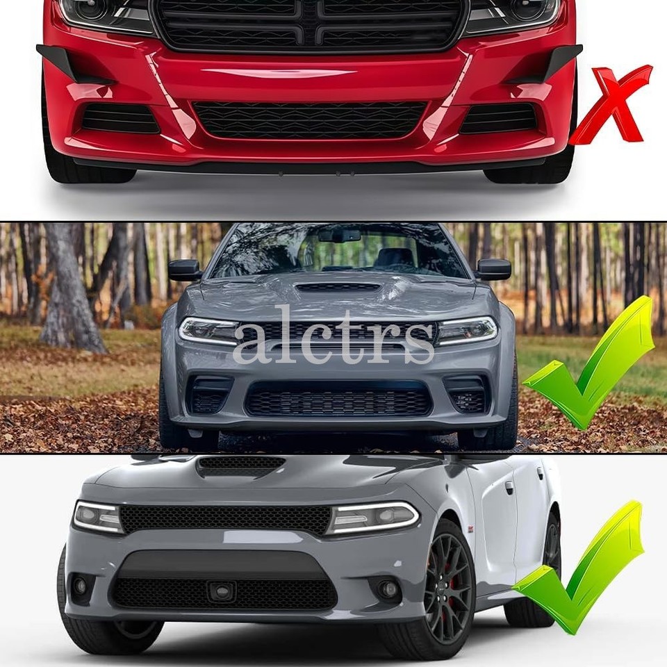 Side Skirts Fit For 2015-2023 Dodge Charger Panel Splitter Glossy Black ...