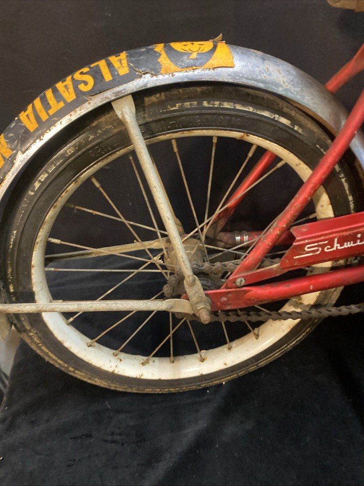 Schwinn Pixie Bicycle Red Original W Mummers Sticker Needs Tlc | eBay