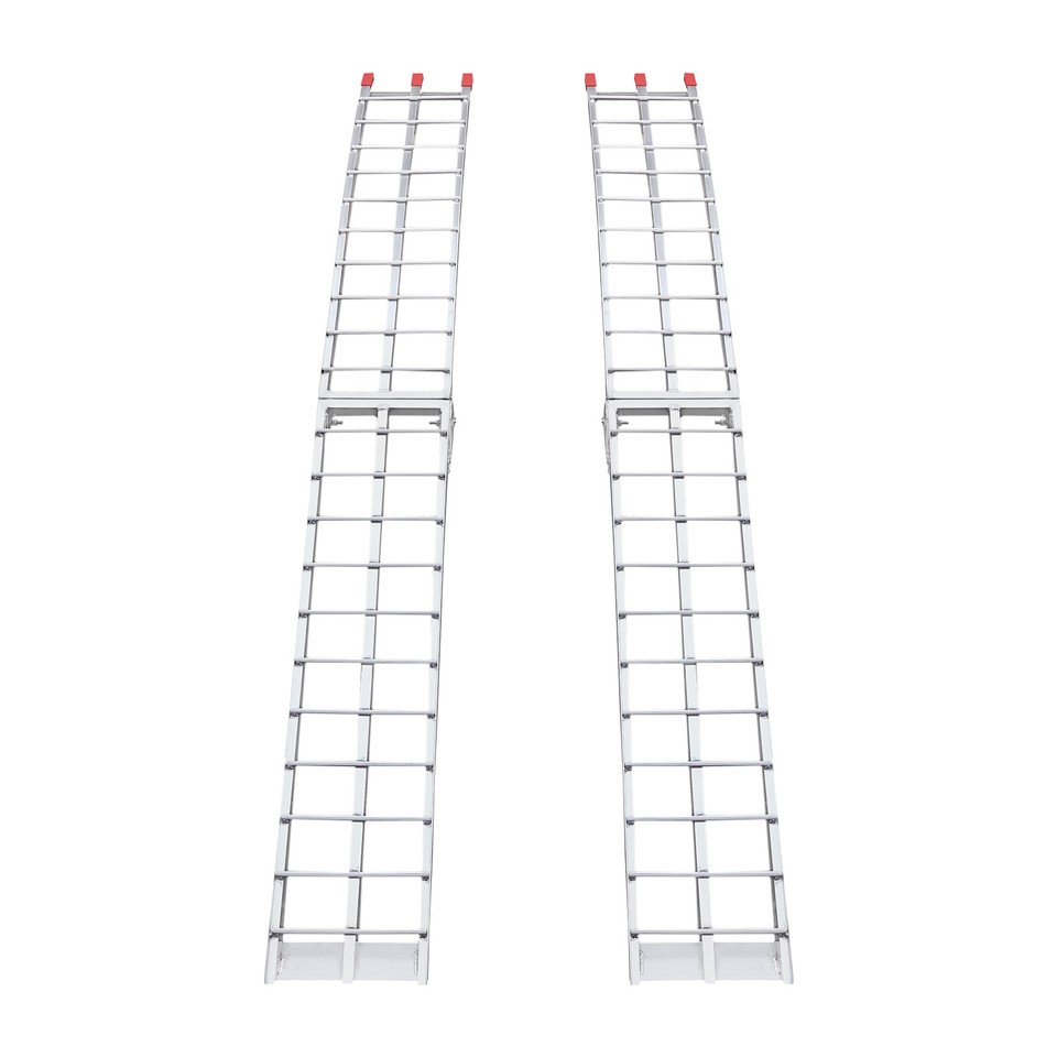 Folding Aluminum Loading Ramp 1500LBS Trailer Ramp For Motorcycle ATV ...
