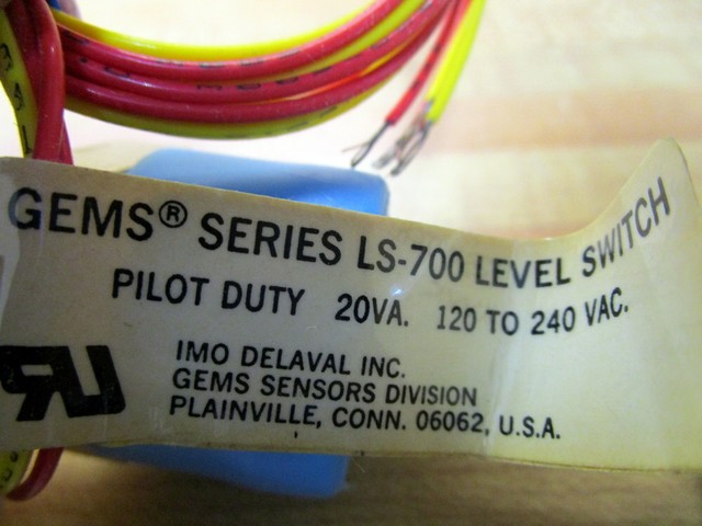 Gems Ls-700 Level Switch Pilot Duty 20va 120 to 240 VAC for sale online ...