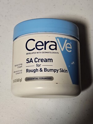 CeraVe SA Cream for Rough & Bumpy Skin 16 oz Jar Moisturizing Cream w ...
