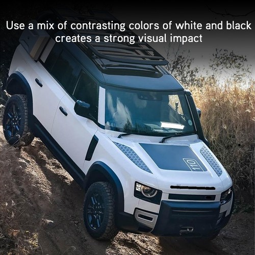 *^ Front Engine Hood Sticker Bonnet Decorative Cover For Defender 110 ...