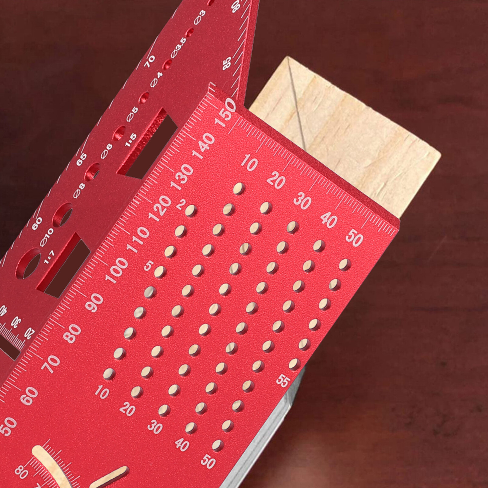 3D Multi-Angle Measuring Ruler Aluminum Alloy 45/90° Ruler Miter ...