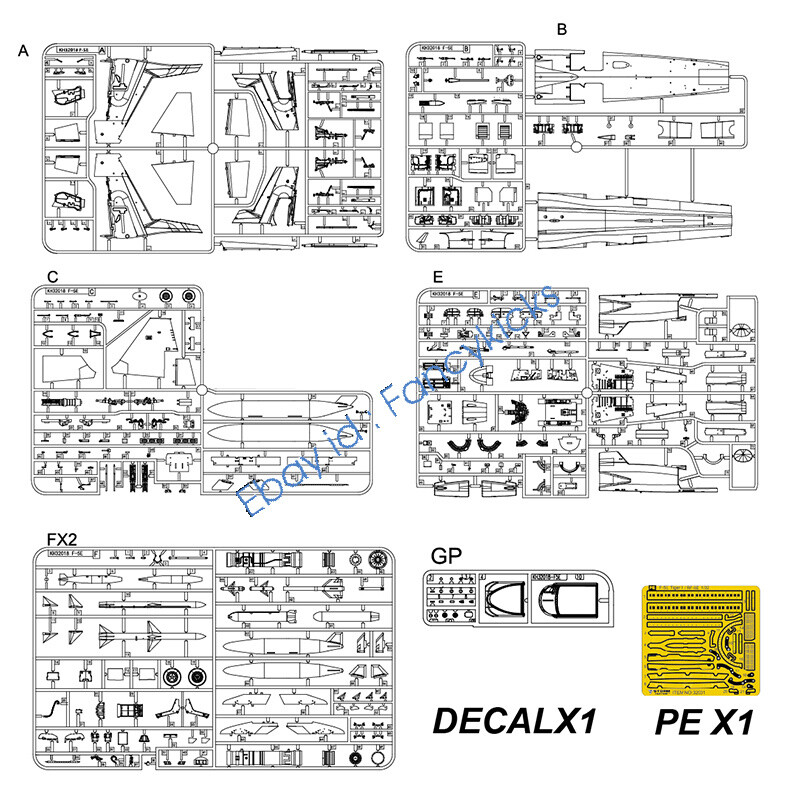 Storm Factory Freedom 32001 1/32 F5N/E Tiger II VFC111 Sundowners Model ...