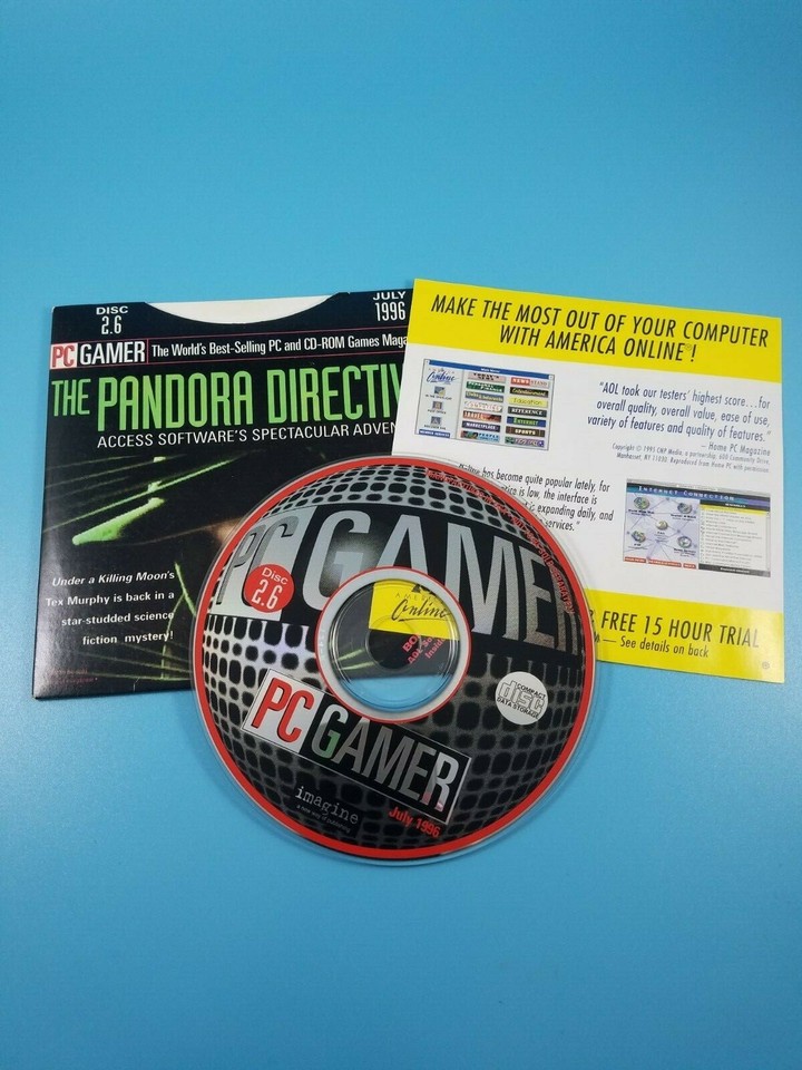 Vintage PC Gamer Demo CD 2.6 July 1996 - Demos of The Pandora Directive ...