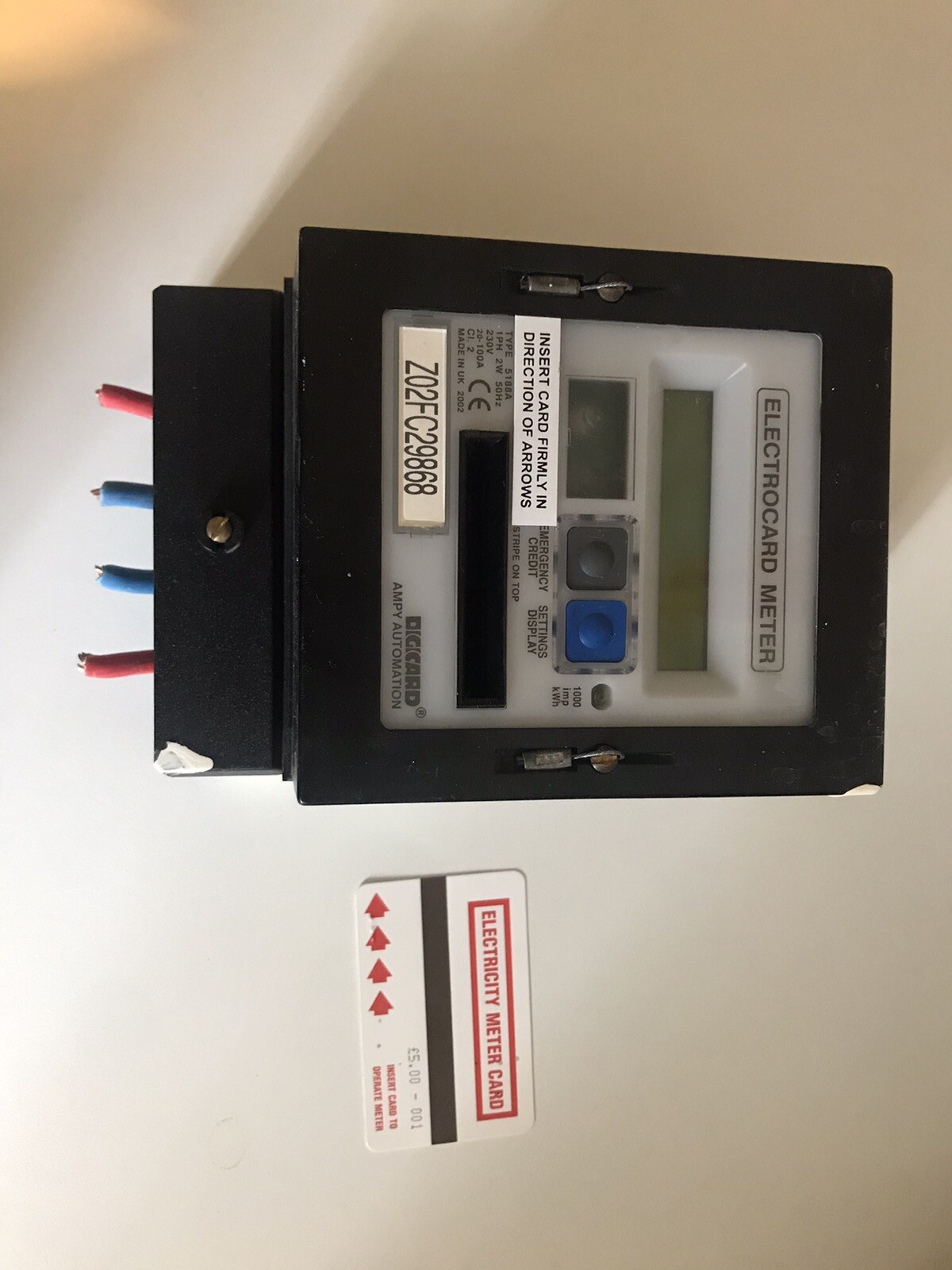 ELECTRIC CARD METER With Over 1000 Cards | eBay UK