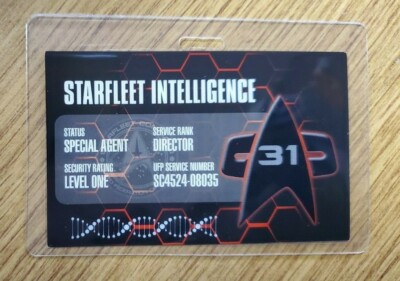 Star Trek ID Badge-Intelligence Section 31 Special Agent Costume ...