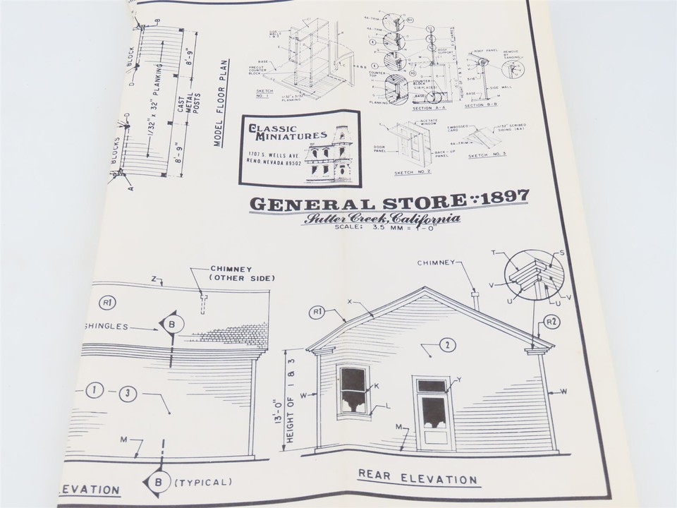 HO 1/87 Scale Classic Miniatures Kit CM-4 General Store | eBay