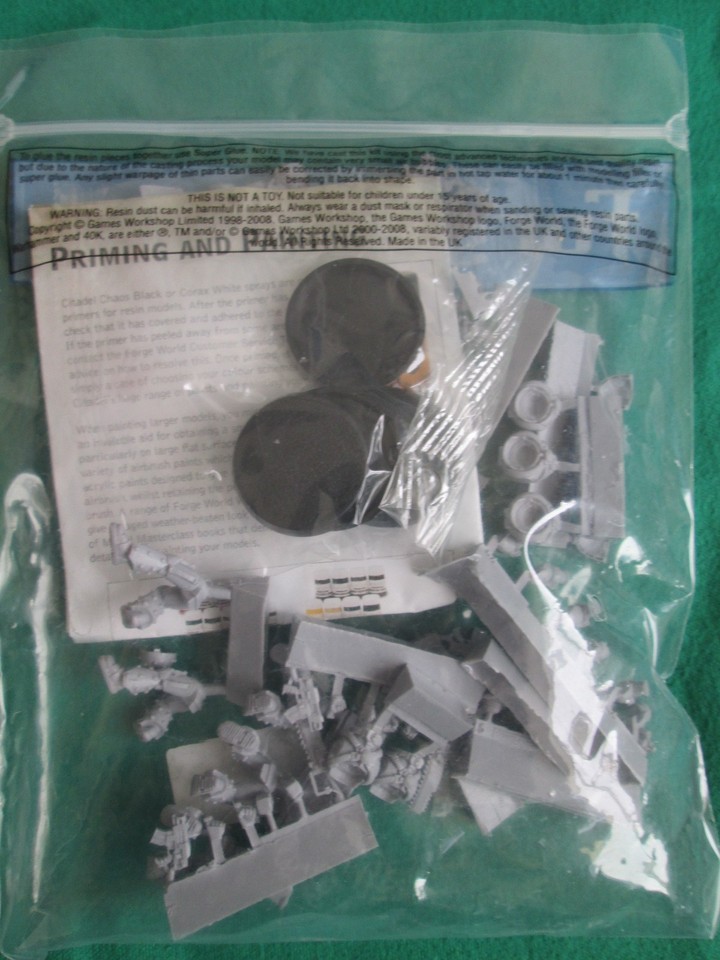 SPACE MARINE MKV ASSAULT SQUAD OF 5 - FORGEWORLD WARHAMMER 40K - UNUSED ...