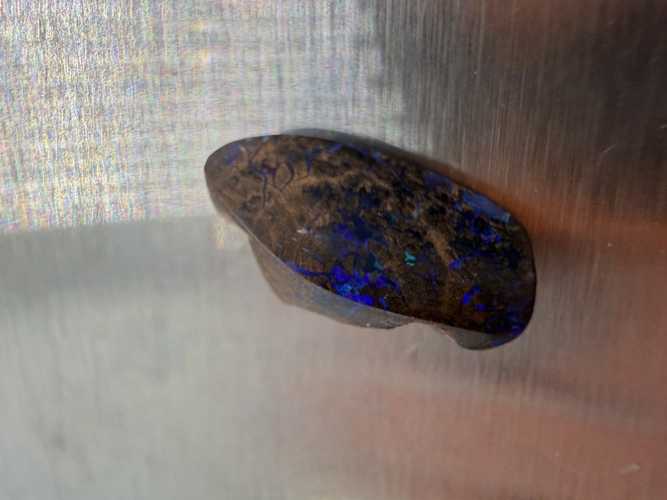2.30ct Australian Queensland Boulder Opal Polished Loose Stone, Blue ...