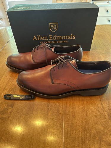 Allen Edmonds Lax Derby Oxford Shoes size 11 D in chili color leather ...
