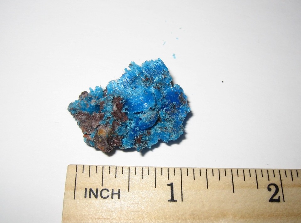 1.1" SMALL RARE NATURAL CHALCANTHITE CRYSTAL CLUSTER W/ MATRIX ARIZONA ...