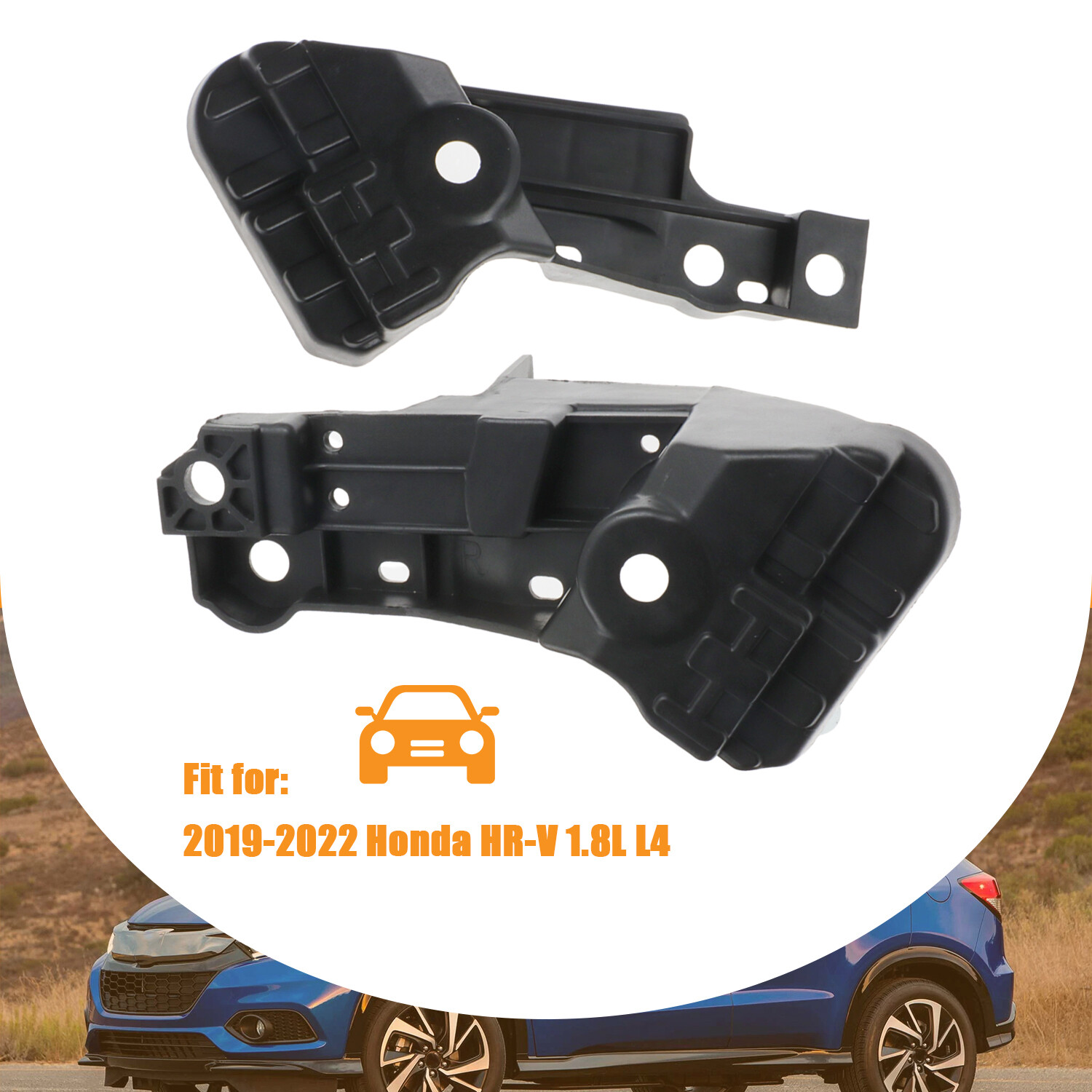 Front Grille Fixing Bracket Left & Right Fit for 2019-2022 Honda HR-V 1 ...