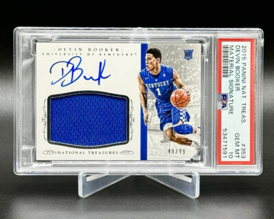 2015 National Treasures Devin Booker RPA /99 PSA 10 Duke Phoenix Suns ...