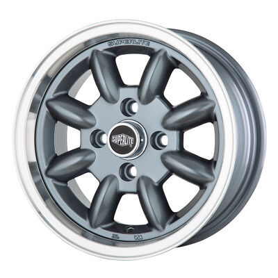 6"x13"" JBW SUPERLITE 4x100 GREY/HL ALLOY WHEELS (x4) | eBay