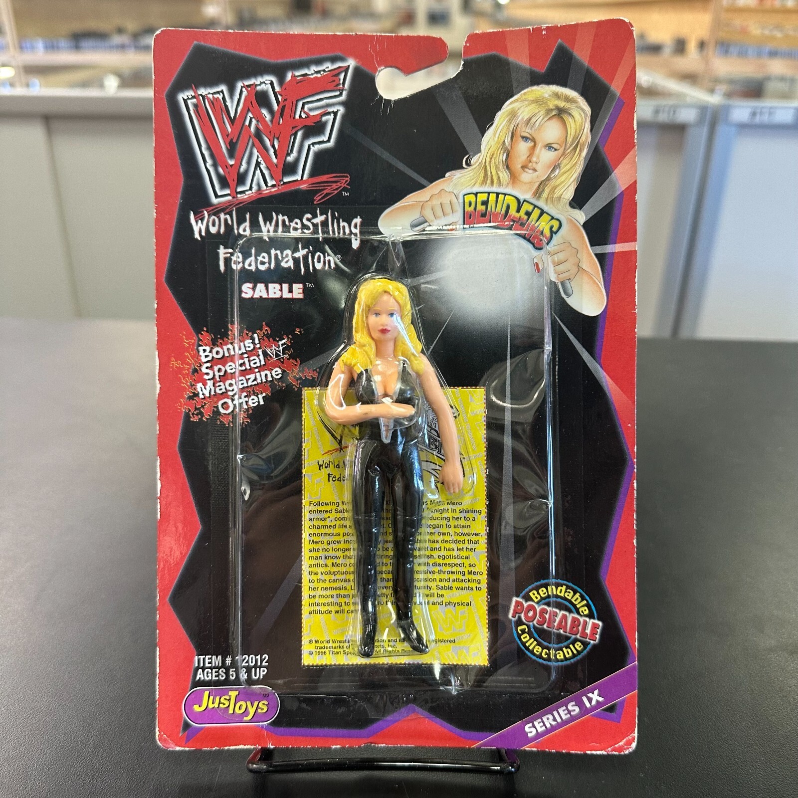 1998 WWF Sable Bendems Women Diva Wrestling Figure Series 9 Bendem Just ...