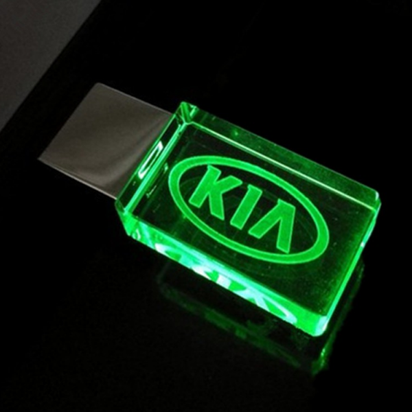 USB Flash Drive 2.0 Metal Stick Car Logo KIA Fan Lover Driver Gift LED ...
