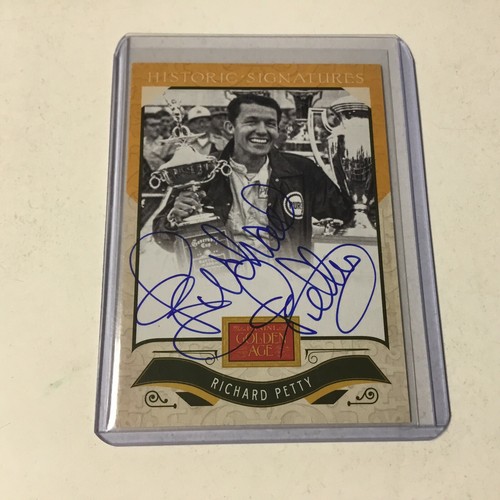 2012 Panini Golden Age Historic Signatures Auto Richard Petty NASCAR ...