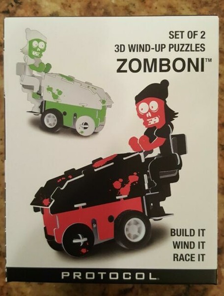 Zomboni PROTOCOL Zombie on Ice 3d Wind-up Puzzle Set of 2 for sale ...