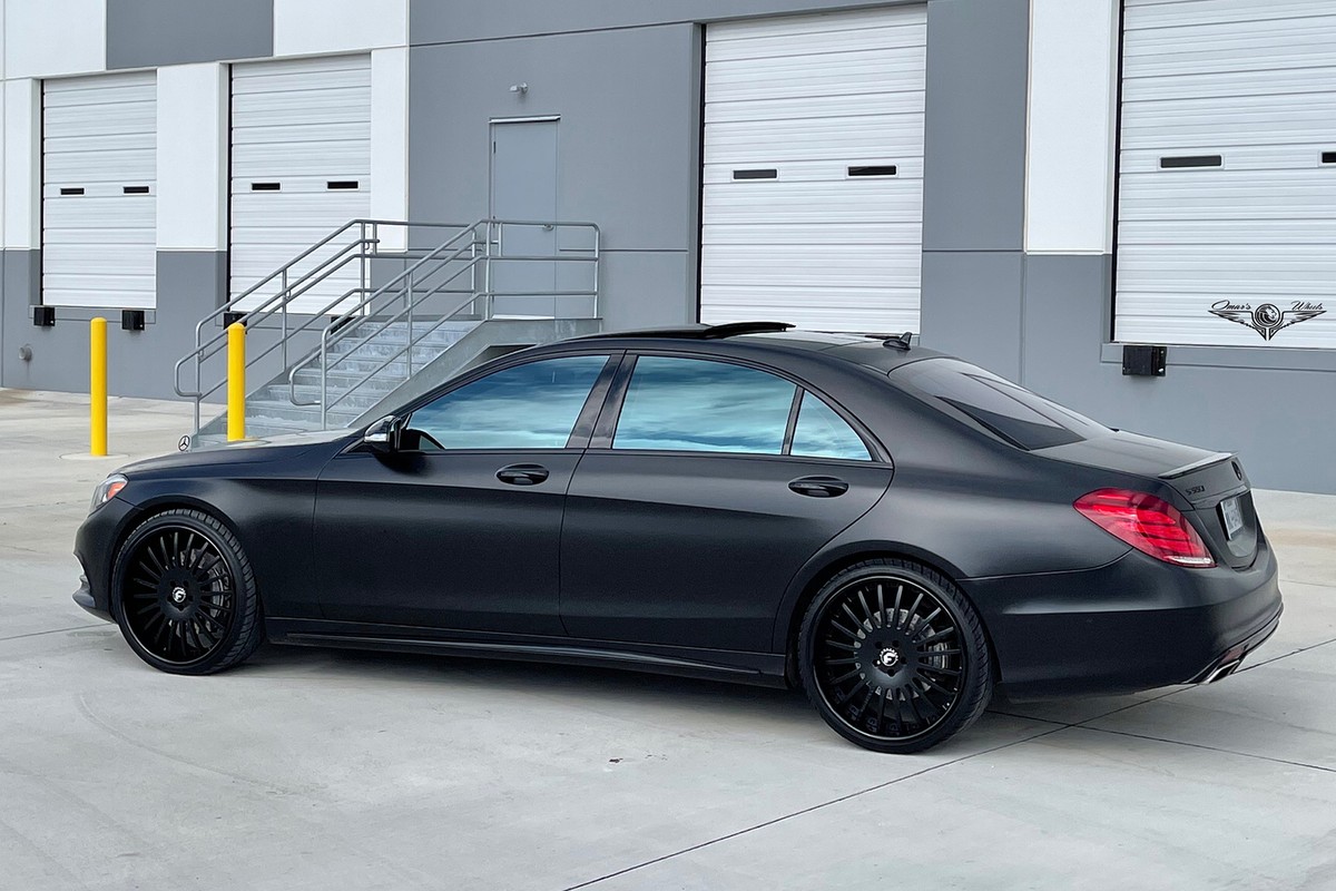 Mercedes S55 Amg Forgiato 22” Forgiato 713 3 Wheels Installed On Our