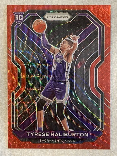 2020-21 Panini Prizm Tyrese Haliburton #262 RC Rookie Red Ruby Wave | eBay