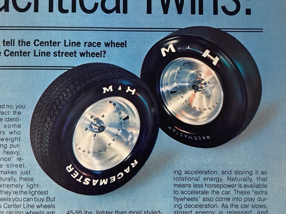 1979 Center Line Race Wheel Print Ad Identical Twins Mag Rim Street ...
