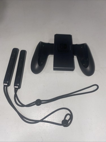 Nintendo Switch Joy-con Grip Black & Wrist Straps HAC-014 Lot | eBay