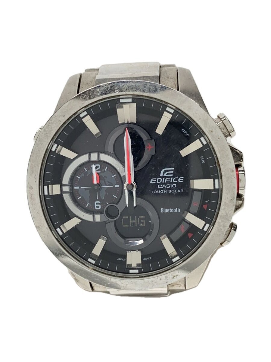CASIO EDIFICE Solar Analog Digital Watch Black Dial S… - Gem