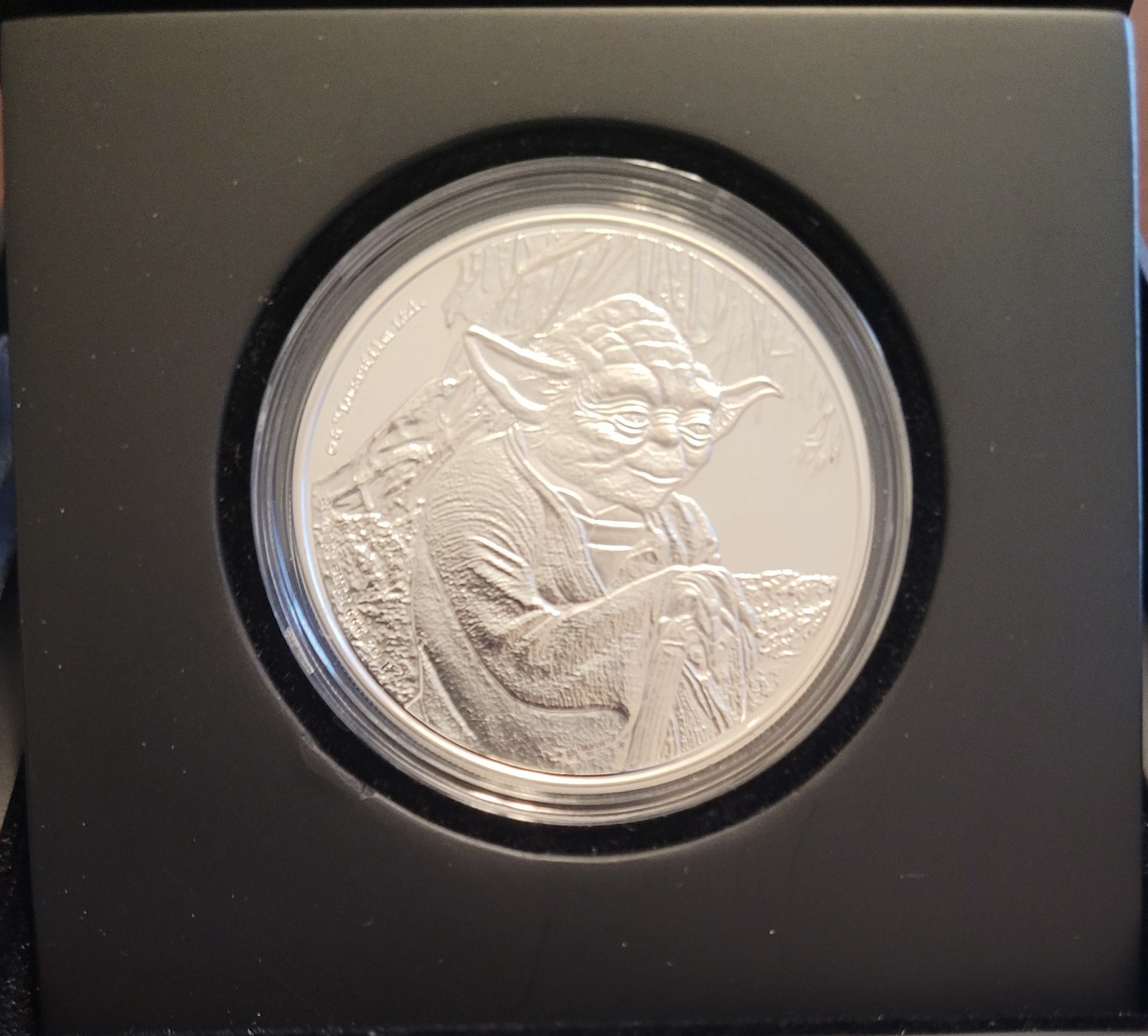 2016 Niue New Zealand Mint $2 Star Wars YODA 1 oz Silver Proof Coin w ...