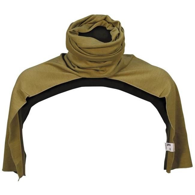 Genuine Dutch army scarf khaki military surplus neck tube merino wool ...
