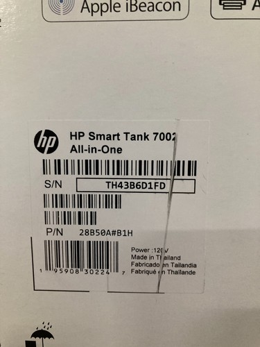 HP Inkjet Printer Smart Tank All-in-One Inkjet Printer 7002, 28B50A | eBay