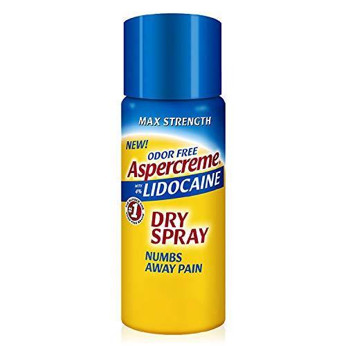 Aspercreme Odor Free Max Strength Lidocaine Pain Relief Dry Spray, 4 ...